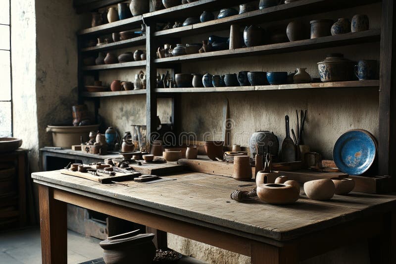 A Cluttered Workbench Filled with Equipment and Tools that Can Be Used ...