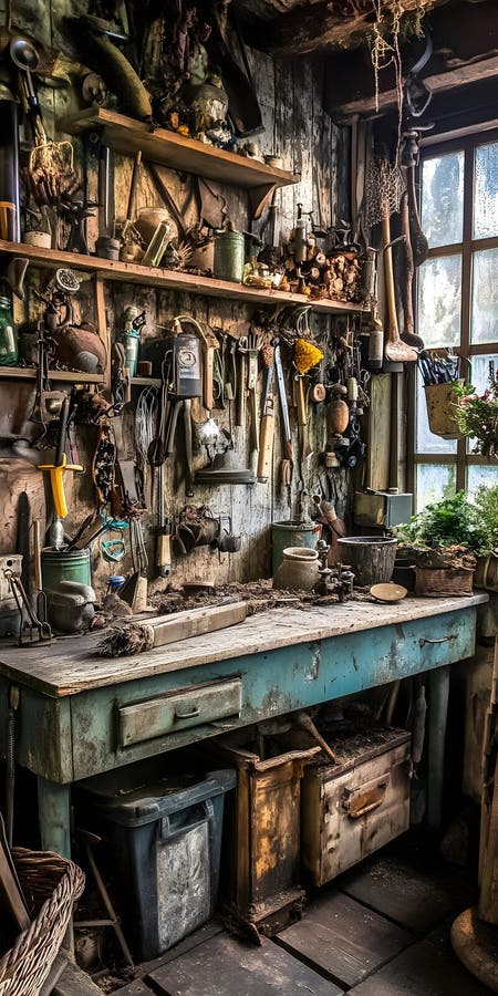 Cluttered Workspace with Disorganization Stock Illustration ...