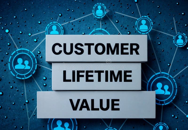 CLV Acronym Depicting Word Text Customer Lifetime Value in Boxes, Stock ...