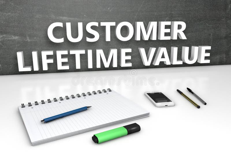 Customer Lifetime Value stock illustration. Illustration of strategy ...