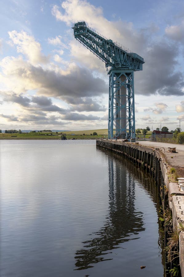 Clydebank Titan Crane Abstract Angle Stock Image - Image of freight ...
