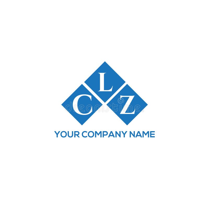 CLZ Letter Logo Design on WHITE Background. CLZ Creative Initials ...