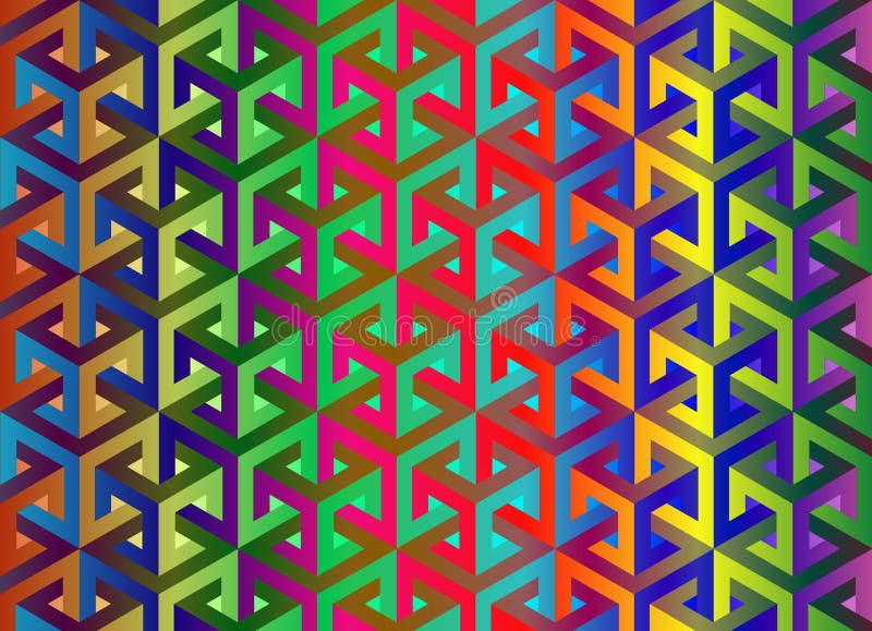 Impossible cubes stock illustration. Illustration of awesome - 10212220