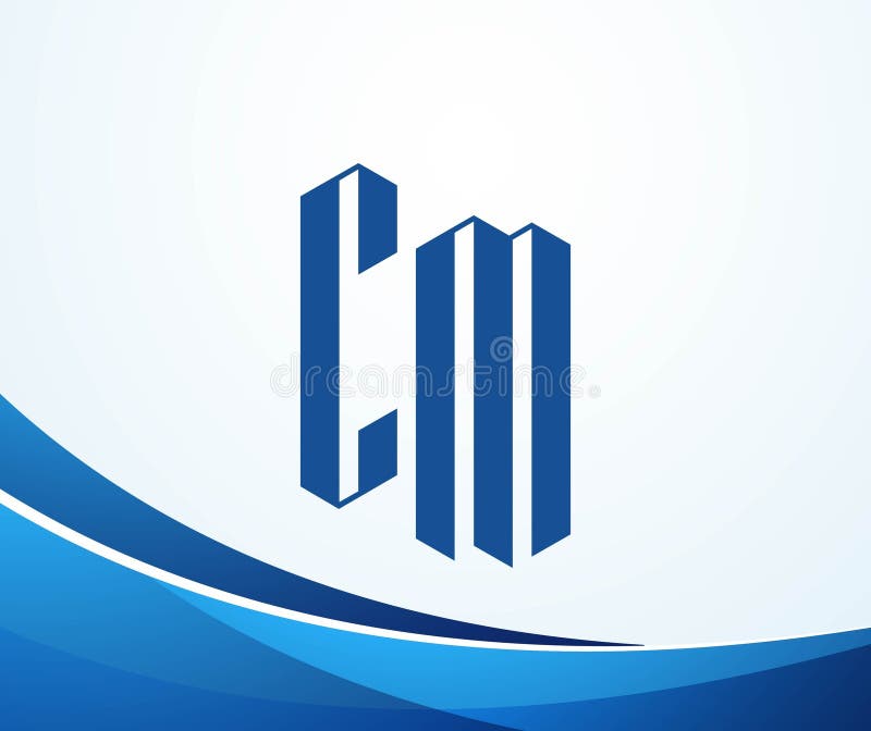 CM Alphabet Letter Logo Design Template Elements Stock Vector ...