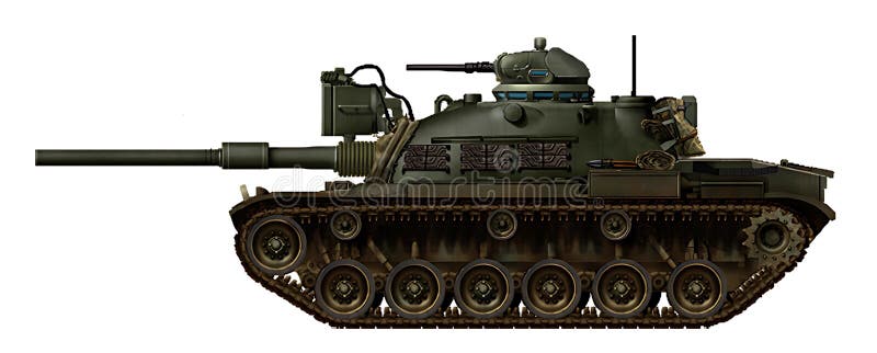 CM-11 Brave Tiger stock illustration. Illustration of tank - 375744336
