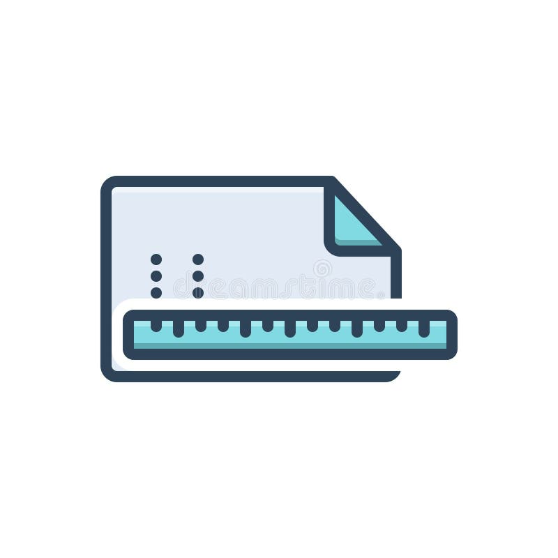 Color Illustration Icon for Cm, Measurement and Metric Stock Vector ...