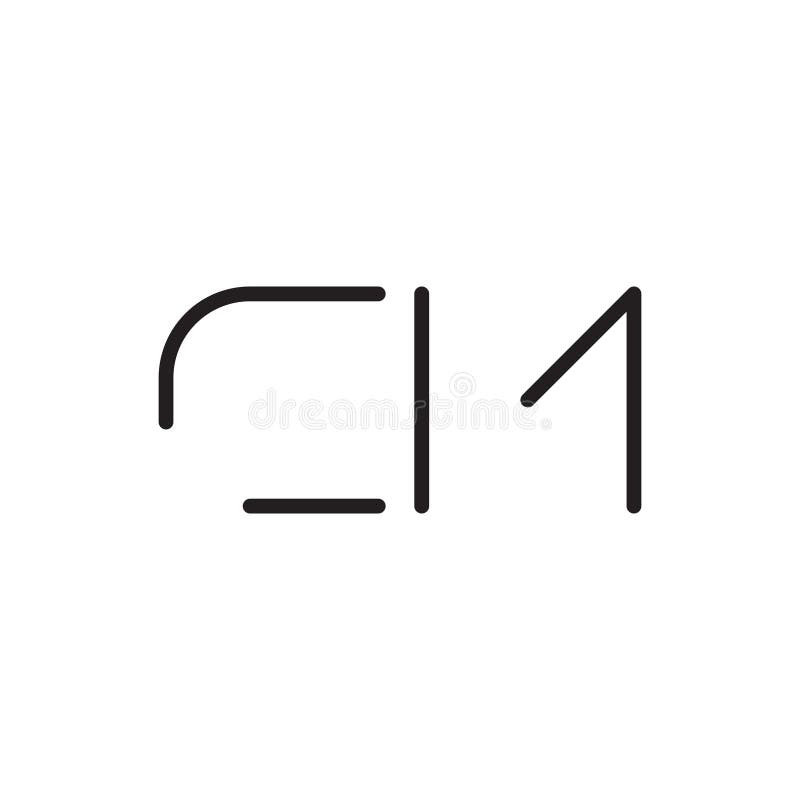 Cm Initial Letter Vector Logo Icon Stock Vector - Illustration of ...