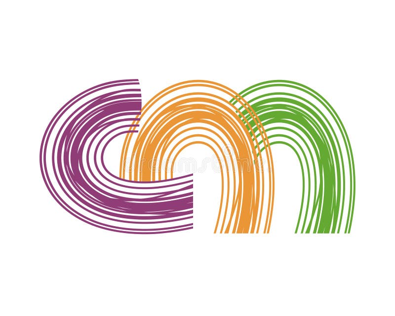 Cm mc logo icon template stock vector. Illustration of decoration ...