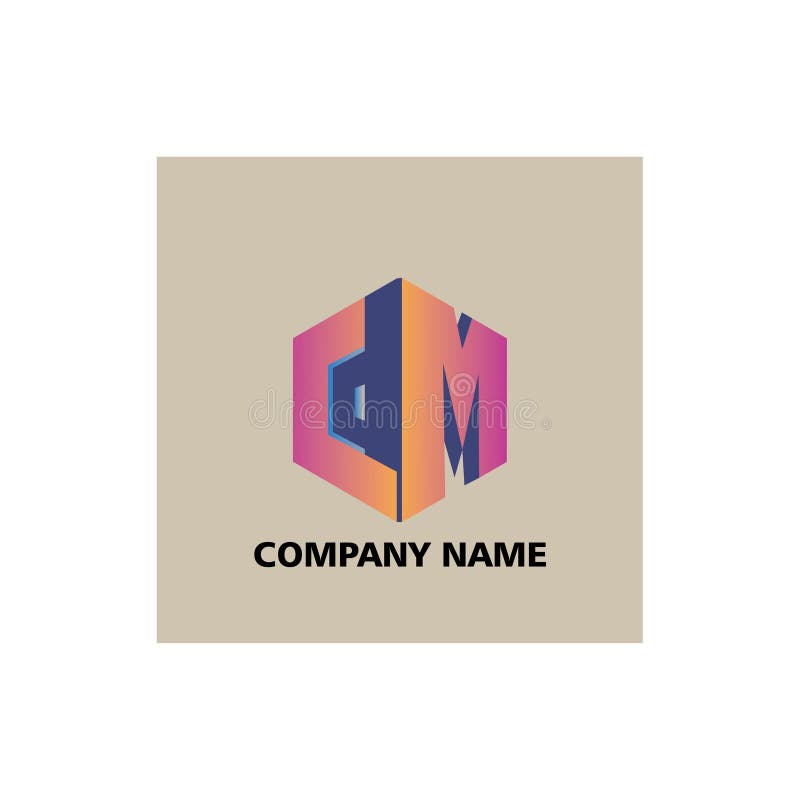 CM Logo Web Icons Design Company Vector Coloring Stock Photo ...