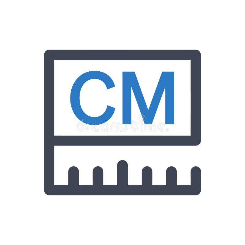 CM Measurement Icon stock vector. Illustration of measurement - 361702212
