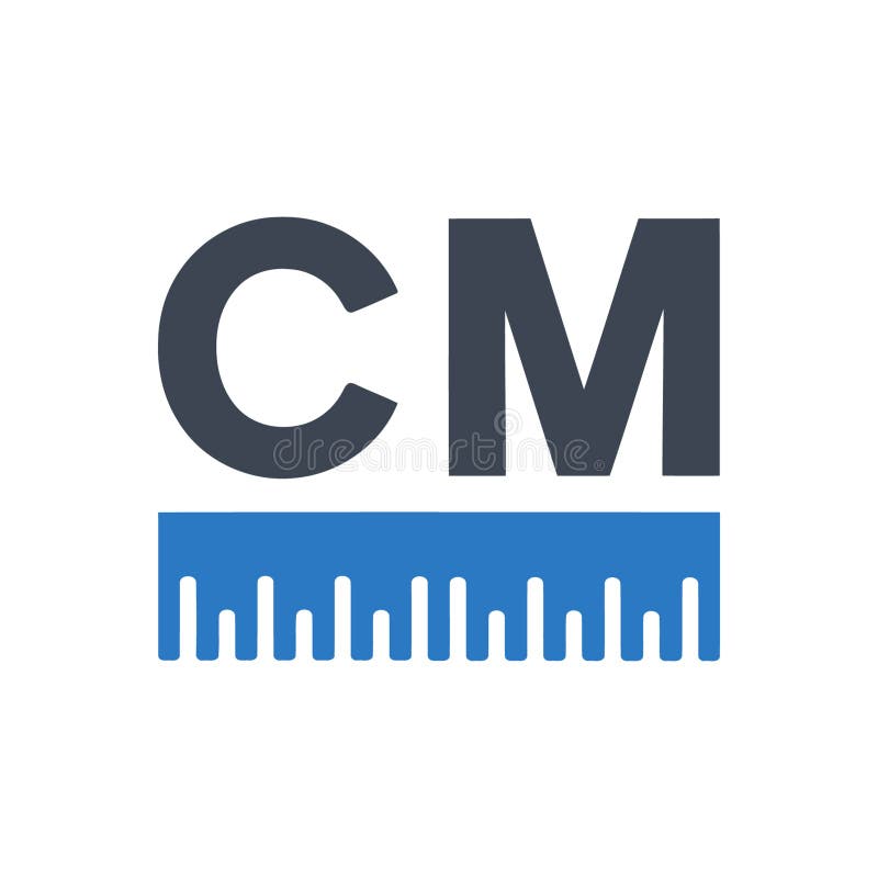 CM Ruler Icon stock vector. Illustration of tool, centimeters - 361701982