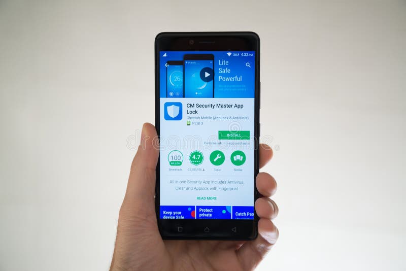CM Security Master App Lock Editorial Image - Image of communication ...
