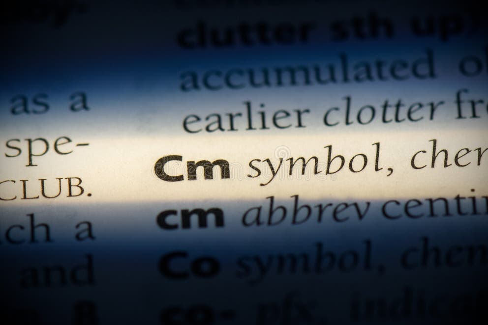 Cm symbol stock photo. Image of word, paper, minimal - 161578106