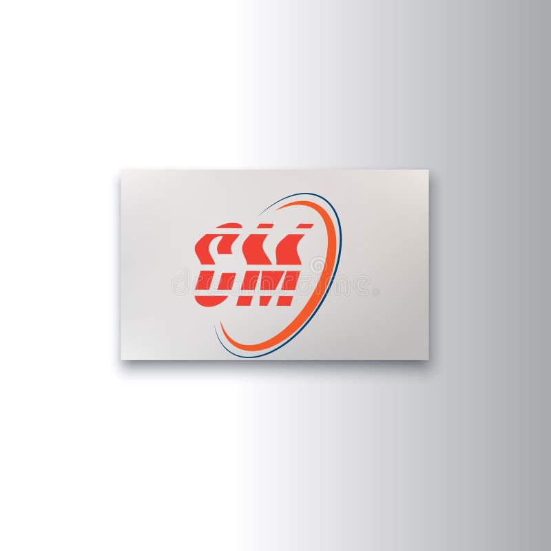 CM Text Logo Design stock vector. Illustration of logo - 260963797