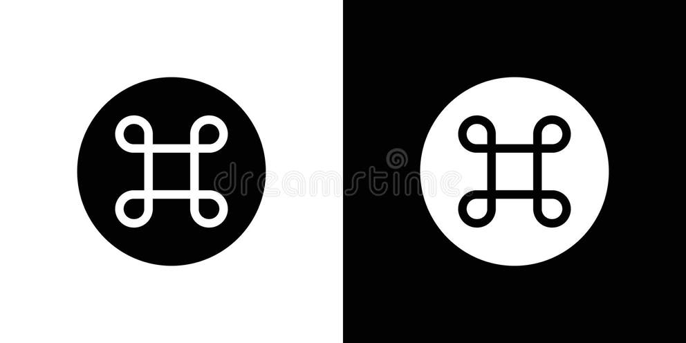 Cmd or Command Icon Logo Set Vector Stock Vector - Illustration of ...