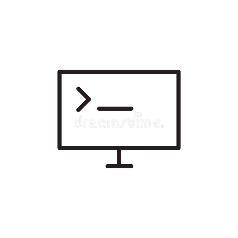 Cmd Or Command Icon Outline Vector For Web Ui Stock Vector