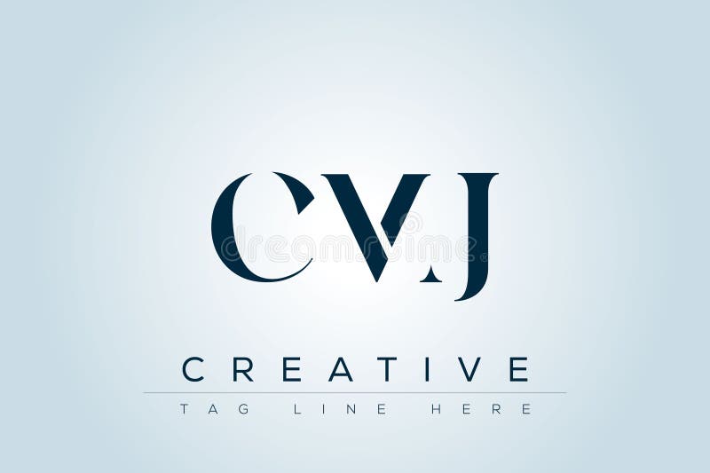 CMJ abstract letter logo stock vector. Illustration of line - 363286581