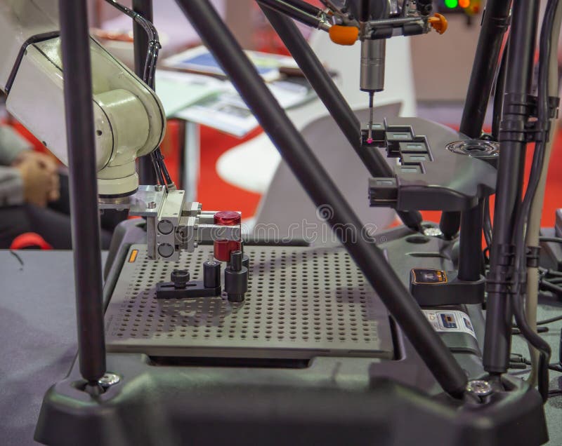 CMM Measuring Machine with Robotic Arm Stock Image - Image of surface ...