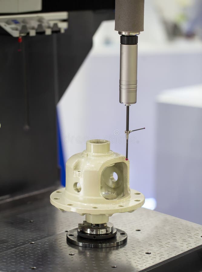 CMM inspecting workpiece stock photo. Image of process - 165780196