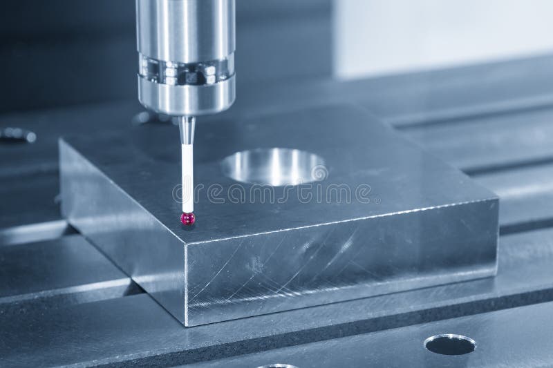 The CMM Machine Checking the Dimension the Bevel Gear Part . Stock ...