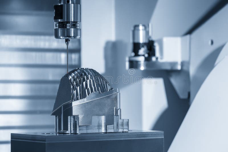 The CMM Machine Measure the Lens Reflection Mold in the Light Blue ...