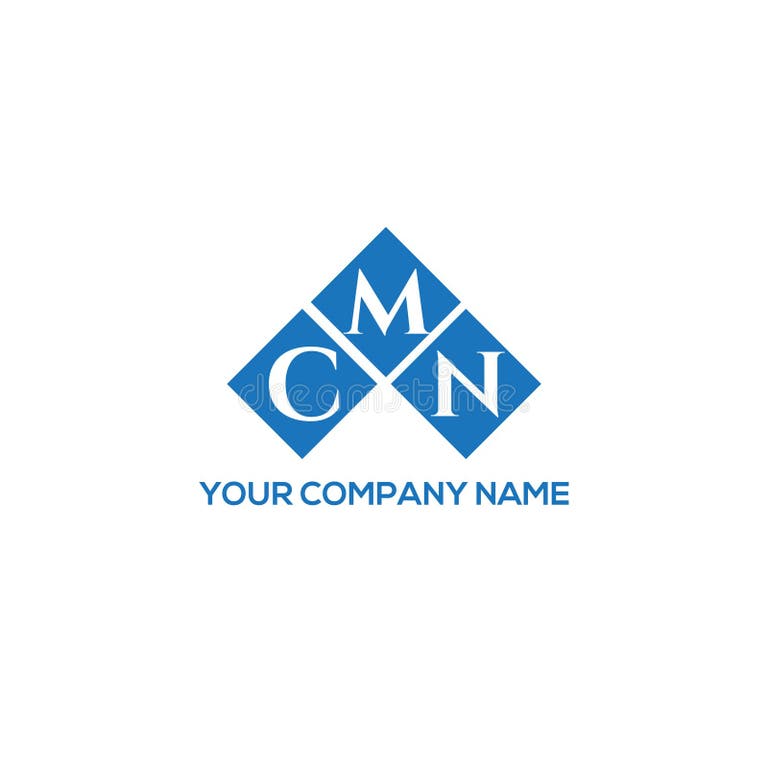 CMN Letter Logo Design on WHITE Background. CMN Creative Initials ...