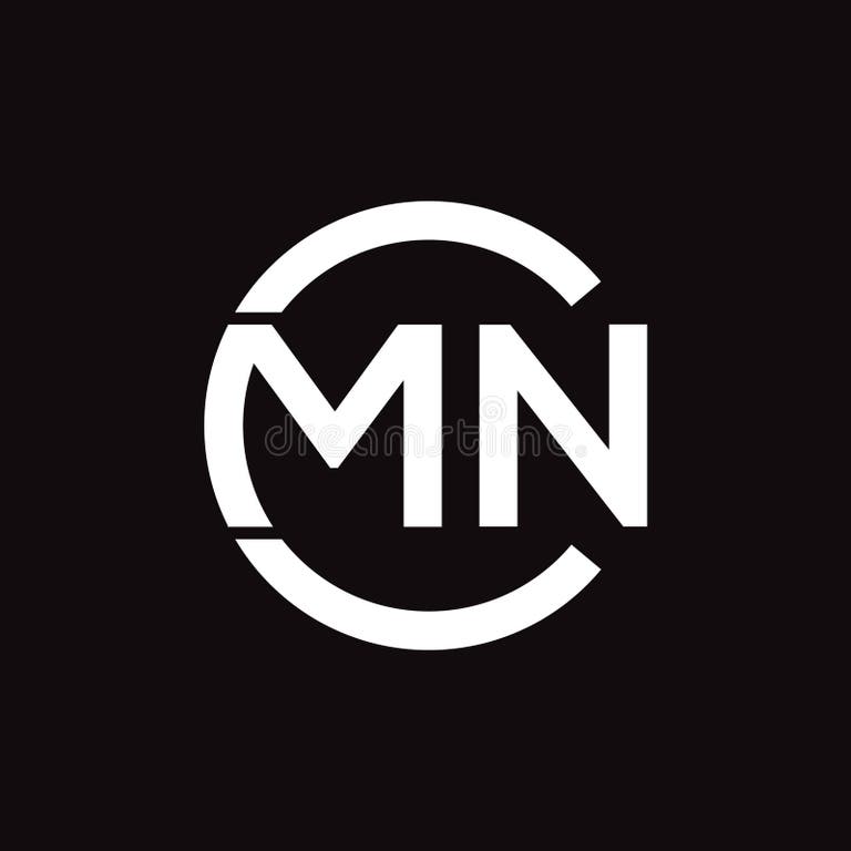 CMN Letter Monogram Initial Logo Design Template Vector Illustration ...