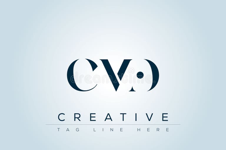 CMO abstract letter logo stock vector. Illustration of typography - 363286570