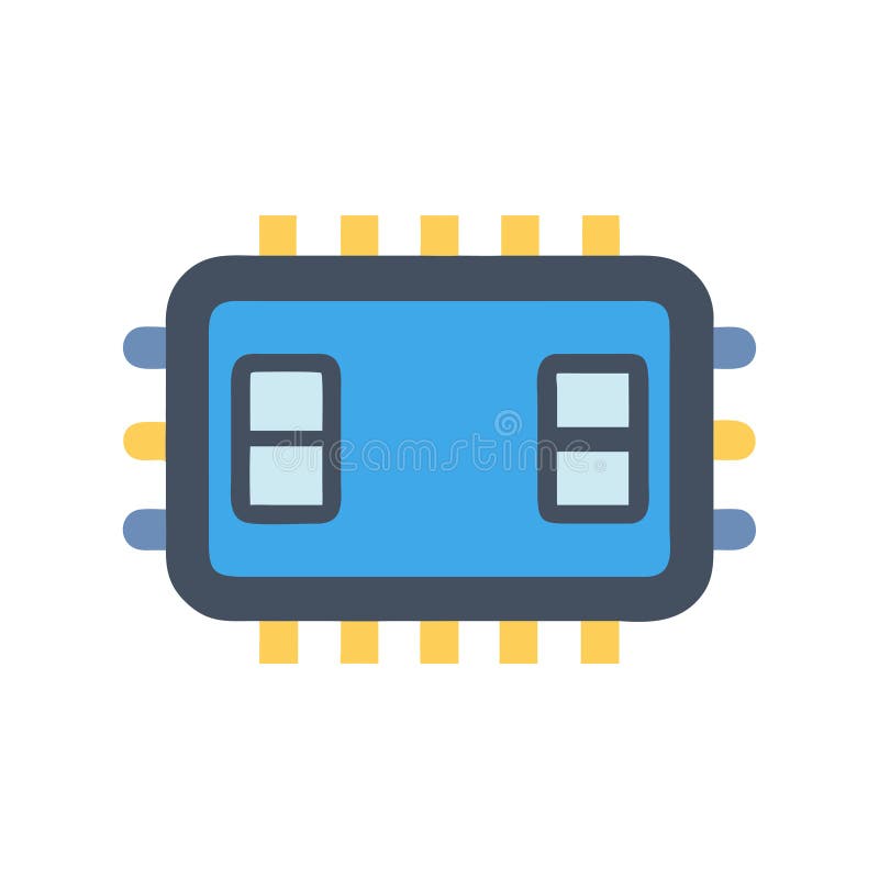 CMOS Battery Icon stock illustration. Illustration of energy - 351630445