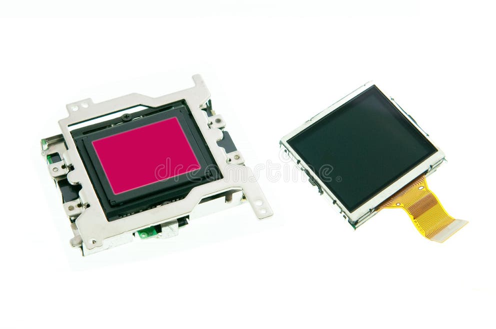 CMOS Sensor and LCD Screen Digital Camera Stock Image - Image of ...