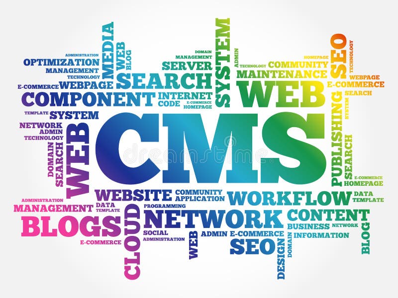 CMS Content Management System Stock Illustration - Illustration of ...