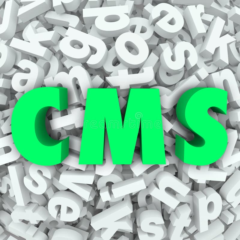 CMS Content Management System 3d Letters Word Acronym Stock ...