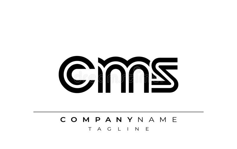 CMS Creative Unique Modern Letter Logo Design Stock Vector ...