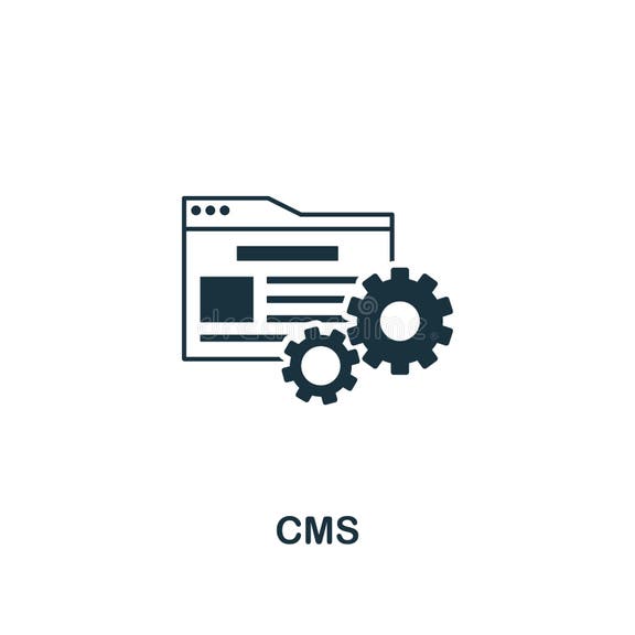 Cms Icon. Creative Element Design from Content Icons Collection Stock ...