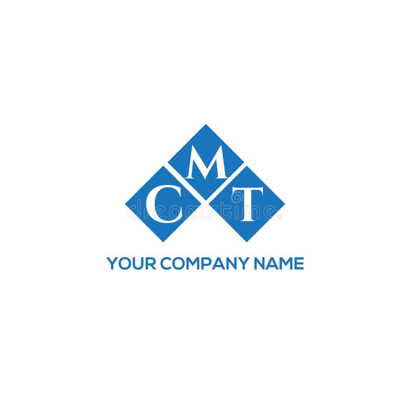 CMT Letter Logo Design on WHITE Background. CMT Creative Initials ...