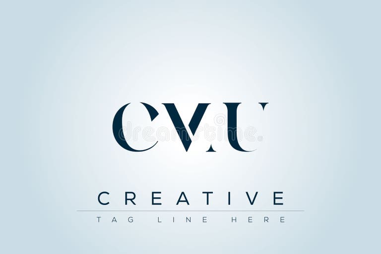 CMU abstract letter logo stock vector. Illustration of text - 363286550