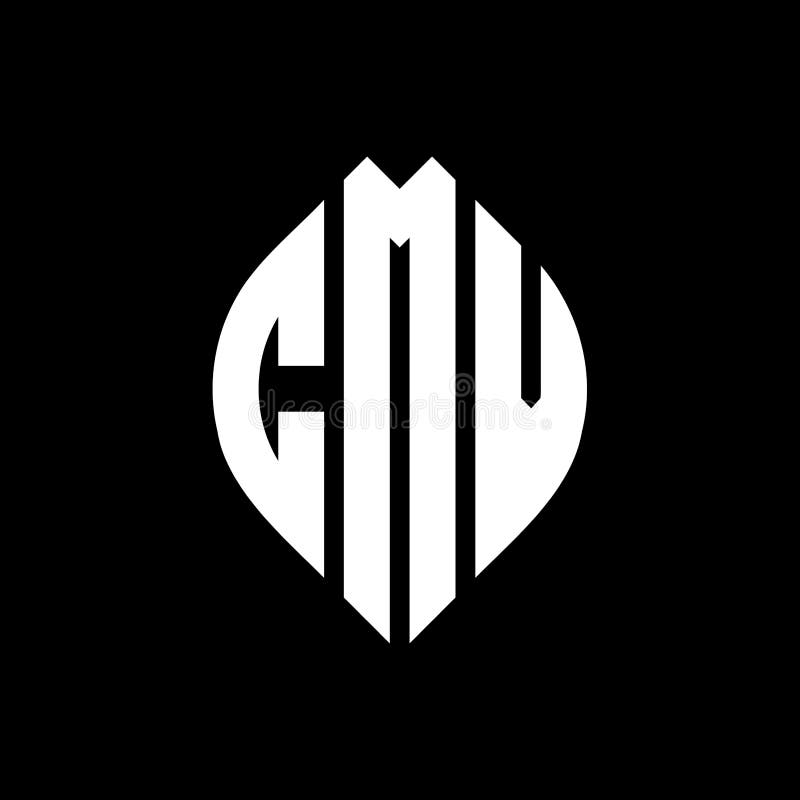 CMV Circle Letter Logo Design with Circle and Ellipse Shape. CMV ...