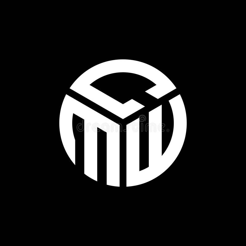 CMW Letter Logo Design on Black Background. CMW Creative Initials ...