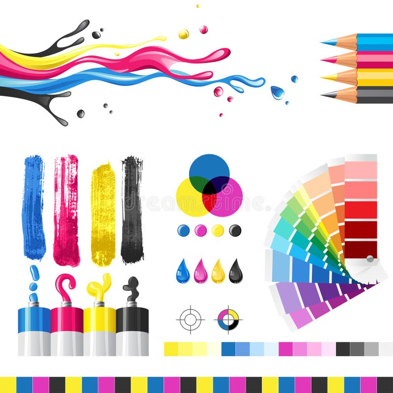 CMYK design elements stock vector. Illustration of collection - 31894592