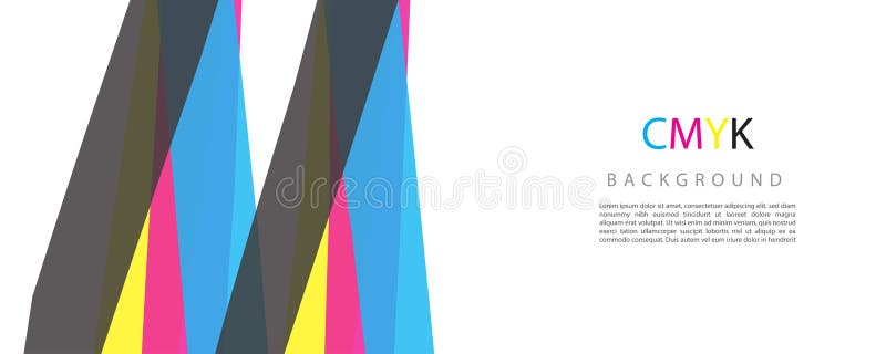 CMYK Color Abstract Background Stock Illustration - Illustration of ...