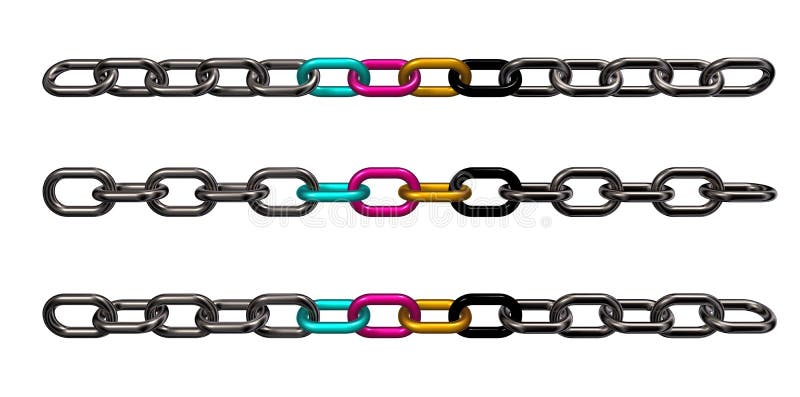 Steel Chain Link Colors Stock Illustrations – 57 Steel Chain Link ...
