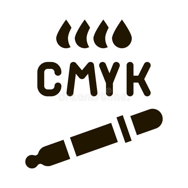 Cmyk Choice Icon Vector Glyph Illustration Stock Vector - Illustration ...