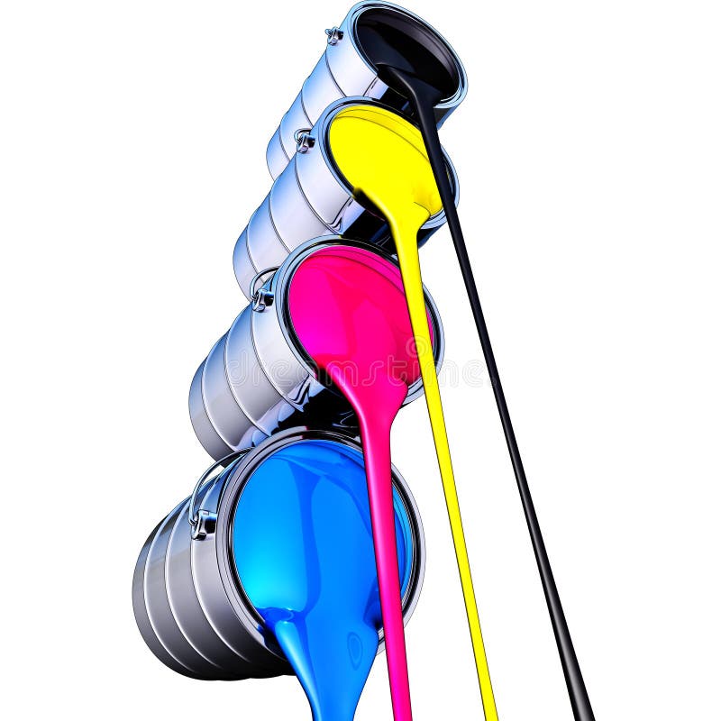 Cmyk color stock illustration. Illustration of paint - 32547616