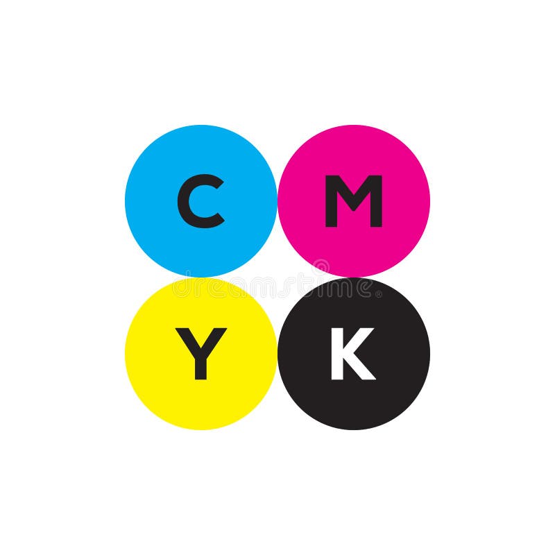 CMYK Color Palette Vector Design Template Stock Vector - Illustration ...