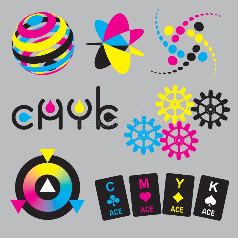CMYK Concepts and Design Elements Stock Vector - Illustration of card, vector: 13210527