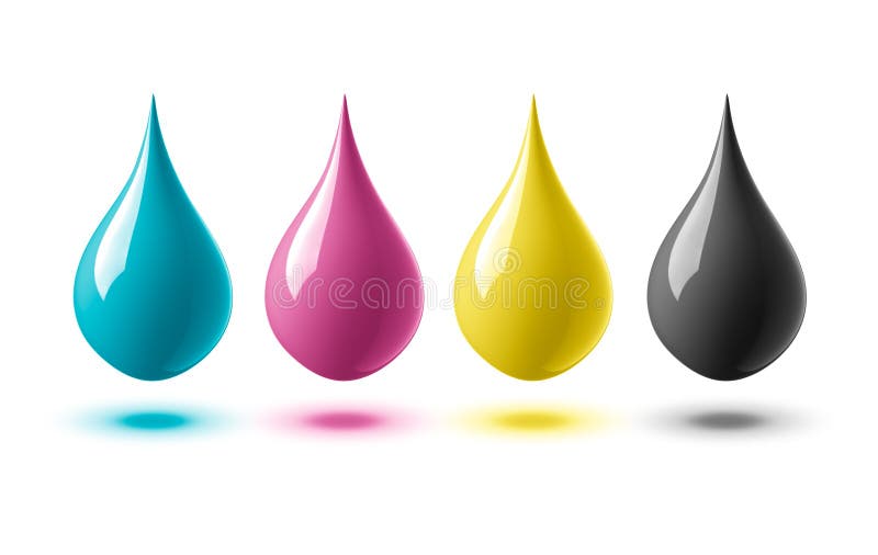 Cmyk ink stock image. Image of bottle, abstract, liquid - 25130533