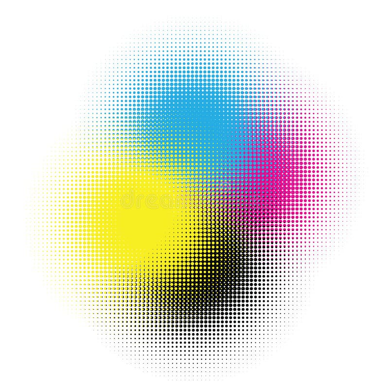 Cmyk halftone stock vector. Illustration of halftone - 12921523