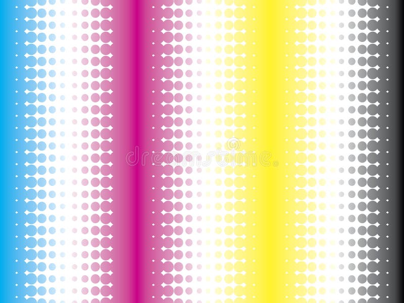 Cmyk halftones stock vector. Illustration of optical - 13146416