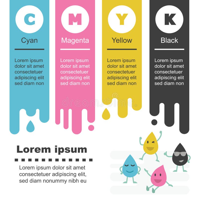 CMYK Infographics stock vector. Illustration of elements - 31624084