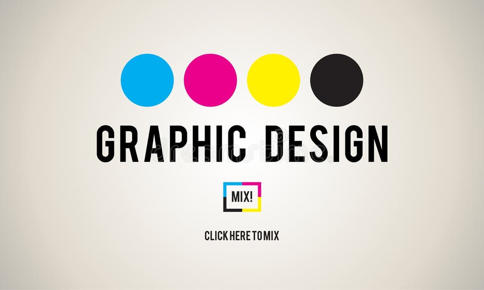 CMYK Ink Design Graphics Creativity Concept Stock Illustration ...